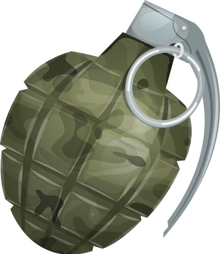 Hand grenade Royalty Free Vector Image - VectorStock