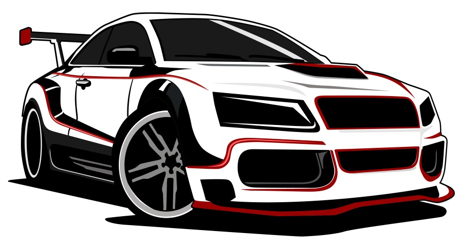 Car design art Royalty Free Vector Image - VectorStock