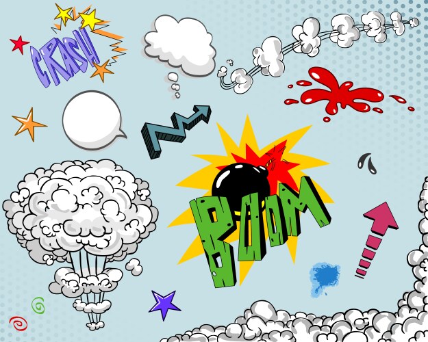 Comic book background Royalty Free Vector Image