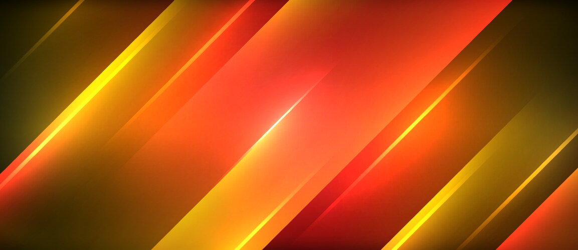 Neon dynamic diagonal light rays background Vector Image