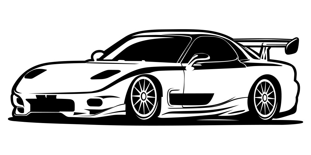 Car design art Royalty Free Vector Image - VectorStock