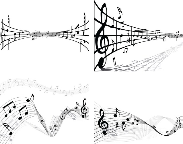Music notes Royalty Free Vector Image - VectorStock