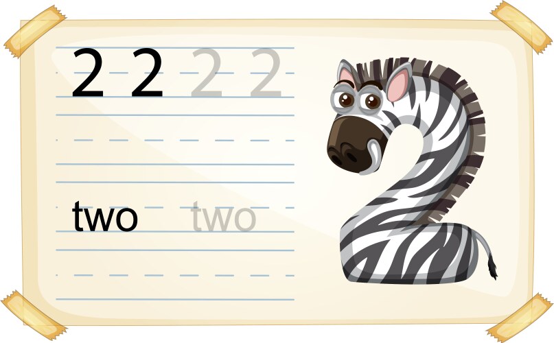 Matching dinosaur number worksheet Royalty Free Vector Image