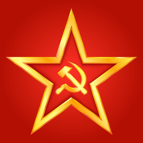 Flag bearer poster ussr Royalty Free Vector Image