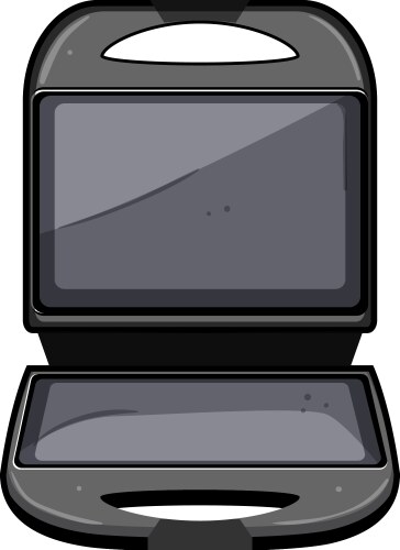 Machine sandwich maker cartoon Royalty Free Vector Image