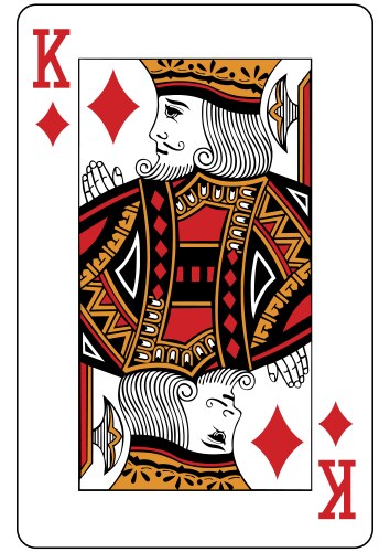 King of diamonds Royalty Free Vector Image - VectorStock