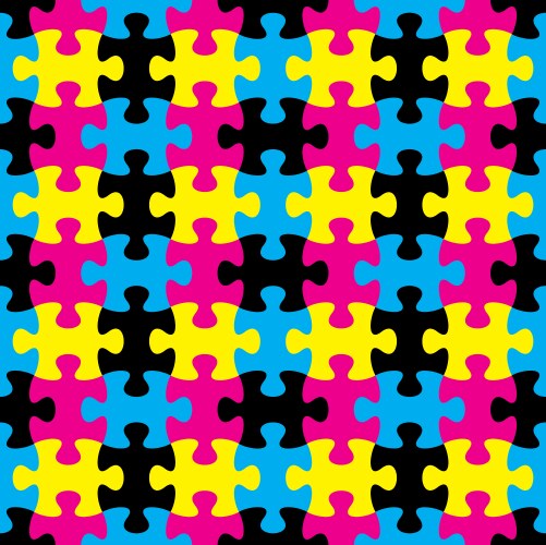 Colorful puzzle seamless Royalty Free Vector Image Colorful puzzle seamless Royalty Free Vector Image