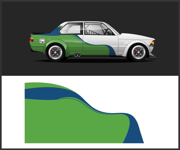 Rusty texture car wrap decal design Royalty Free Vector