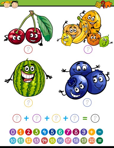 Berry fruits group cartoon Royalty Free Vector Image