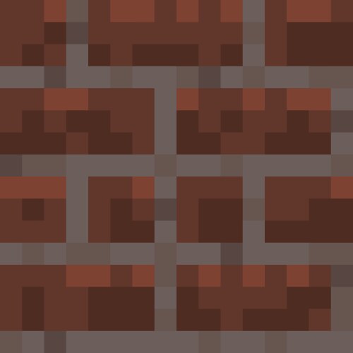 Pixel minecraft style land block background Vector Image