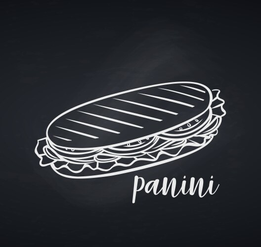 Panini or sandwich Royalty Free Vector Image - VectorStock