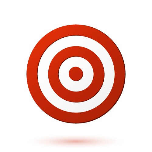 Red circle icon eps10 Royalty Free Vector Image