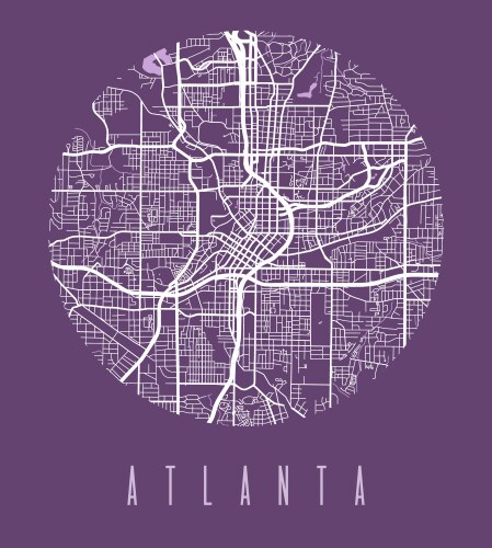 Atlanta City Map Vector Images (over 140)