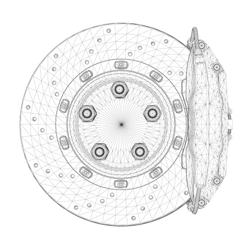 Car Blueprint Brake Vector Images (68)
