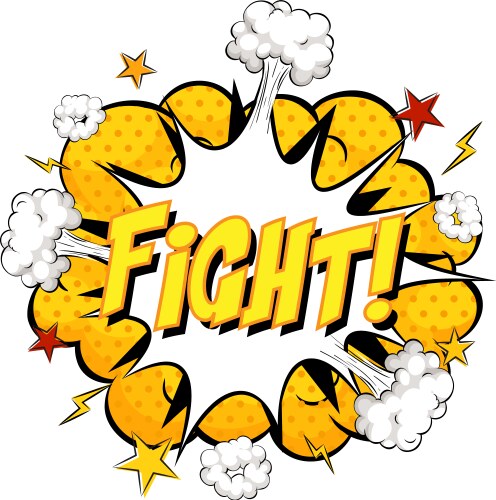 Stop text on comic cloud explosion isolated Vector Image