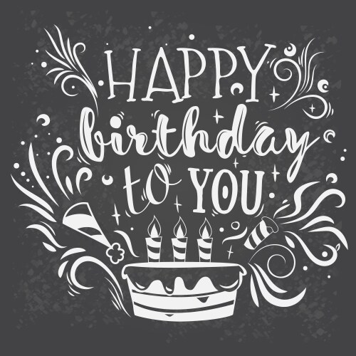 Happy Birthday Word Art Vector Images (over 2,300)