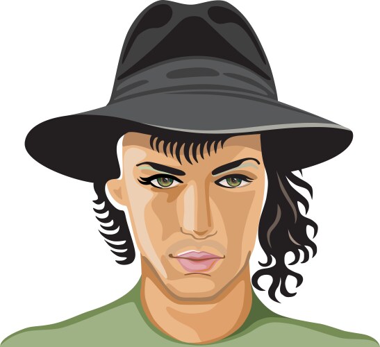 Portrait of the man Royalty Free Vector Image - VectorStock