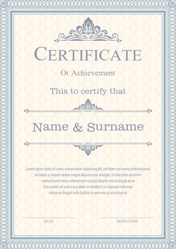 Certificate Vector Images (over 350,000)