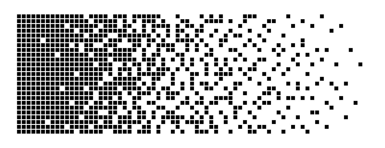 Dispersed background disintegration pixel effect Vector Image