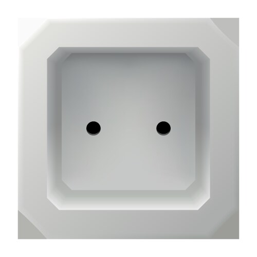 Realistic socket icon interior wall outlets Vector Image