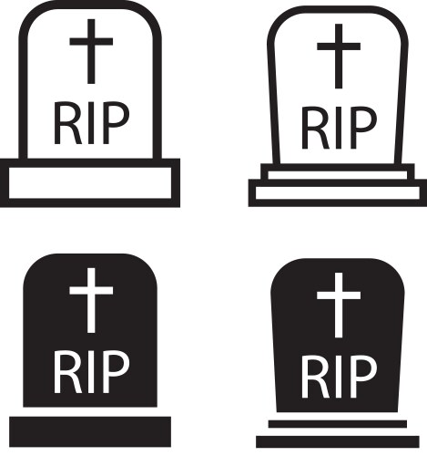 Cartoon Grave Rip Vector Images (over 2,200)