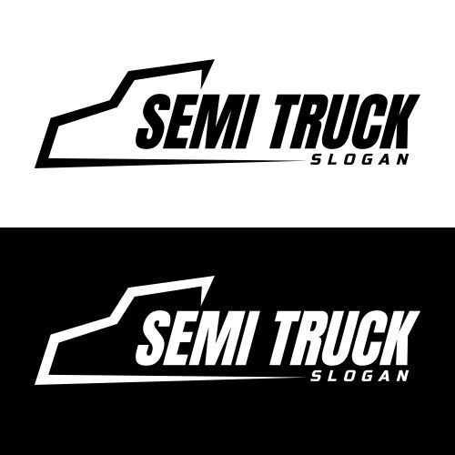 Semi Truck Outline Vector Images (over 1,000)