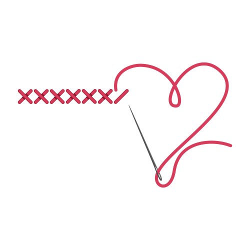 Needle thread logo Royalty Free Vector Image - VectorStock