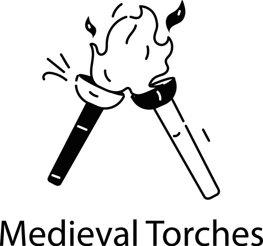Medieval Torch Vector Images (over 2,900)