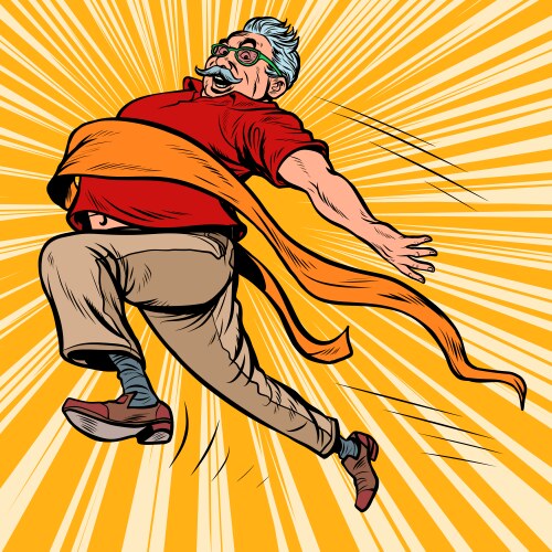 Old man Royalty Free Vector Image - VectorStock