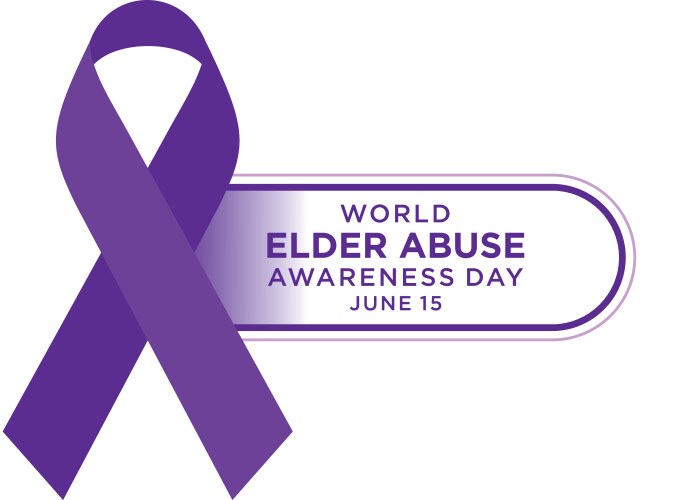 World elder abuse awareness day Royalty Free Vector Image