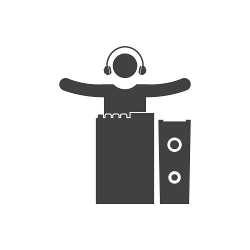 Music conductor icon Royalty Free Vector Image