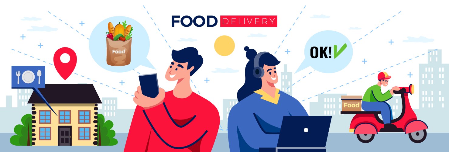 Food Delivery Vector Images (over 100,000)