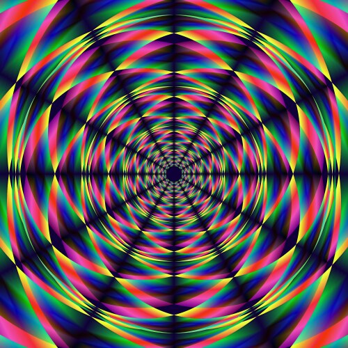 Psychedelic infinity Royalty Free Vector Image