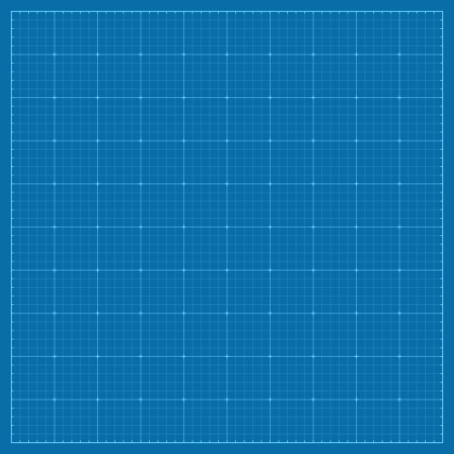 Blue square grid blueprint Royalty Free Vector Image