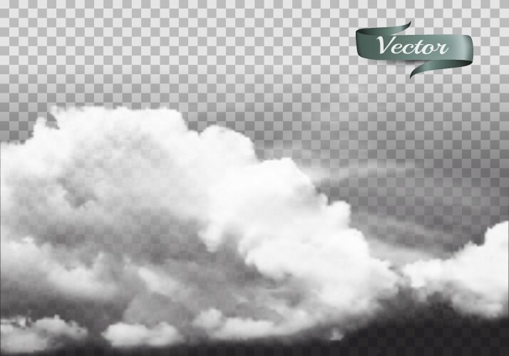 Clouds on transparent background Royalty Free Vector Image