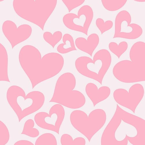 Valentine Hearts Seamless Pattern – Royalty-Free Vector | VectorStock
