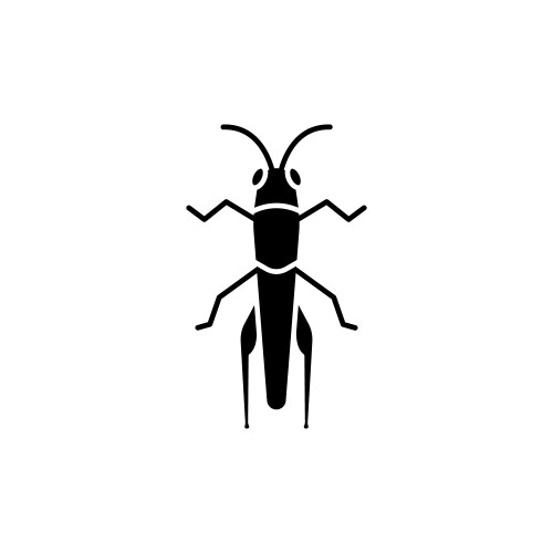 Locust icon isolated on white background Vector Image