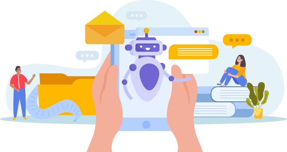 Customer journey set flat Royalty Free Vector Image