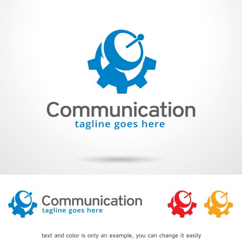 Communication logo Royalty Free Vector Image - VectorStock