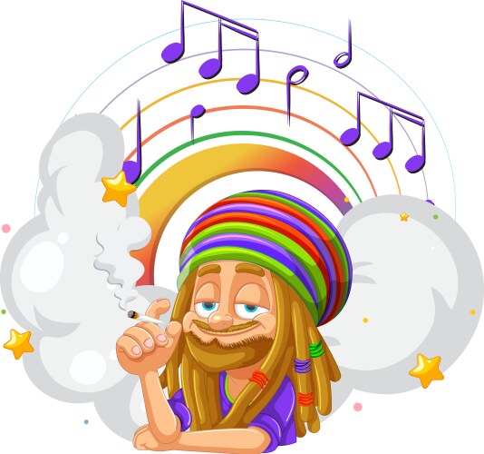 Rasta Man Smoking Vector Images (over 140)