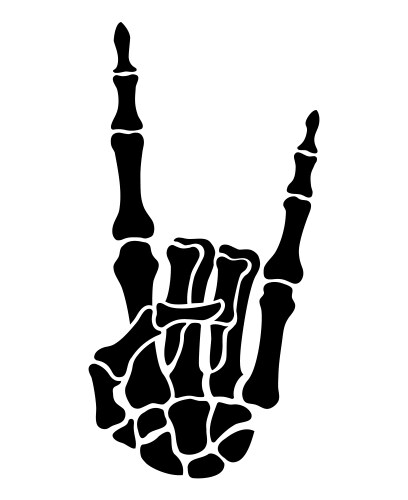 Skeleton Middle Finger Vector Images (85)