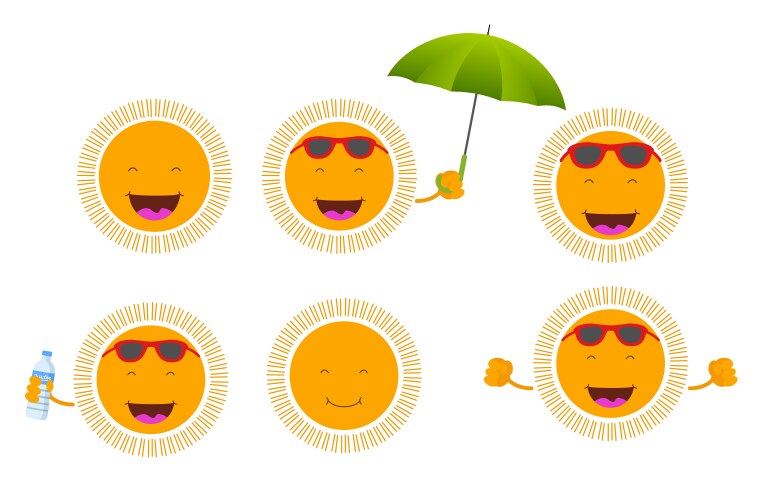 Smiley Sun Vector Images (over 2,800)