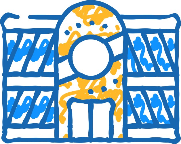 Vip card of night club icon doodle Royalty Free Vector Image