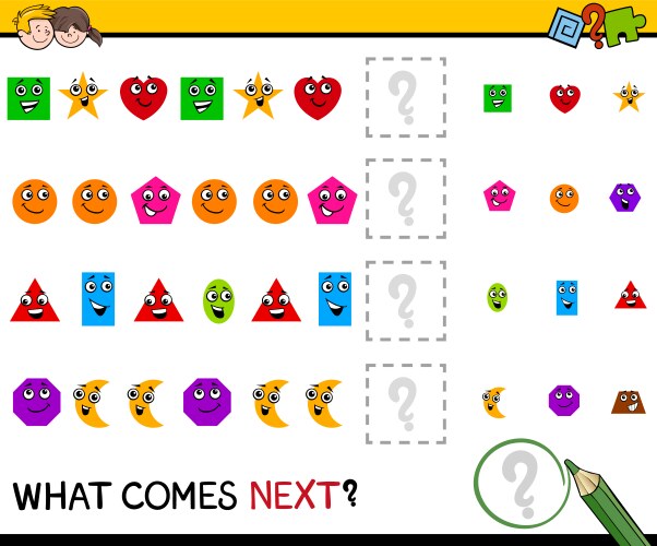 What time is it activity page for kids with clock Vector Image