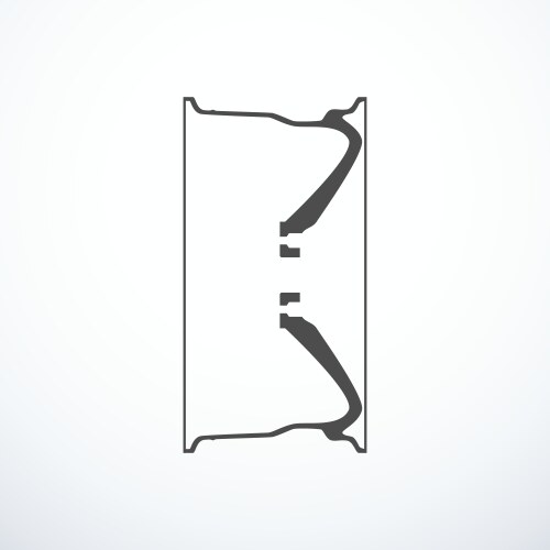 Car wheel line icon Royalty Free Vector Image - VectorStock