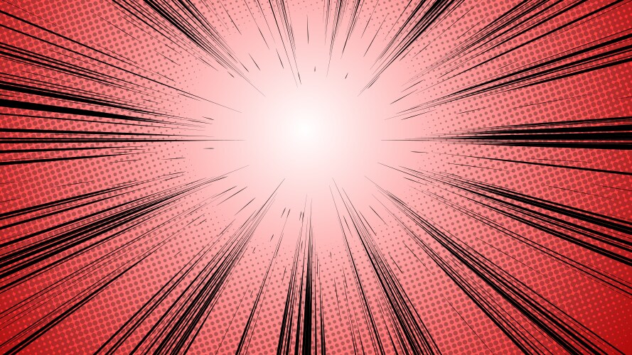 Manga comic explosion motion movement effect Vector Image