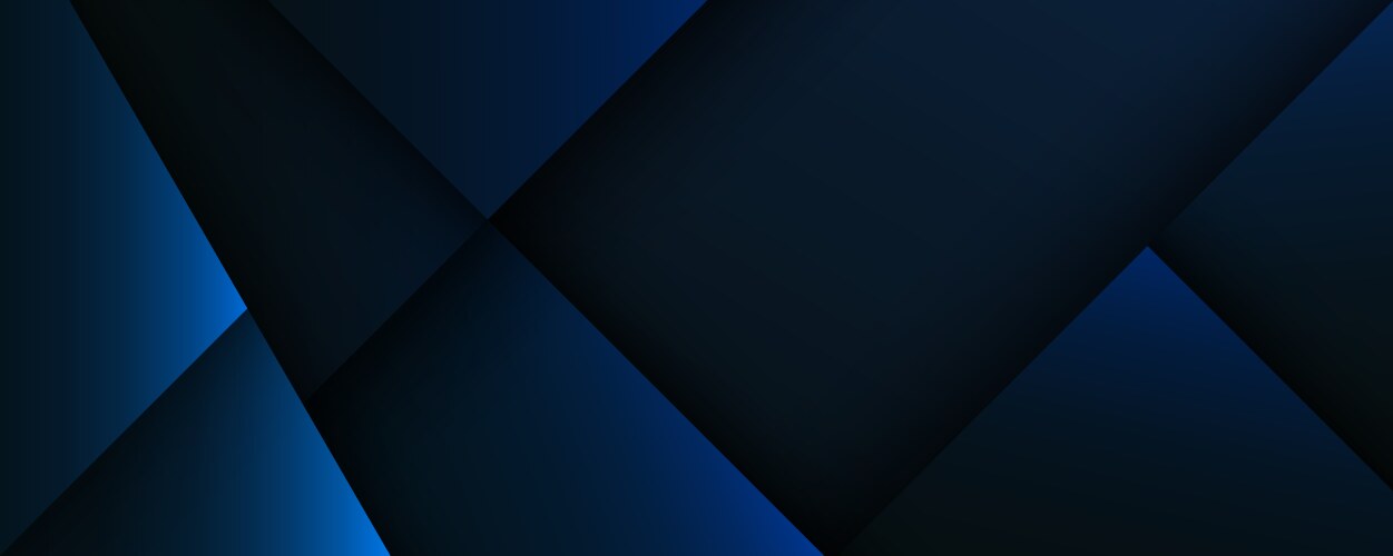 Dark blue abstract background design template Vector Image