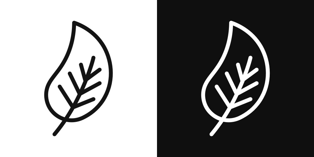 Leaf icon Royalty Free Vector Image - VectorStock