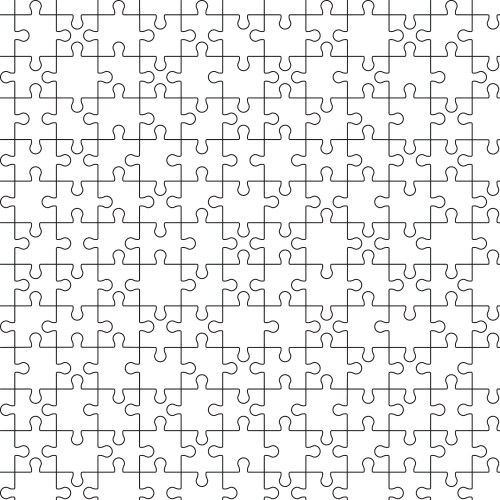 Jigsaw puzzle blank Royalty Free Vector Image - VectorStock