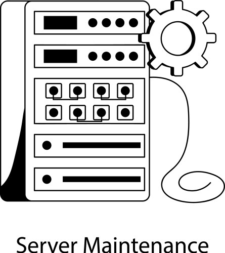 Server management Royalty Free Vector Image - VectorStock